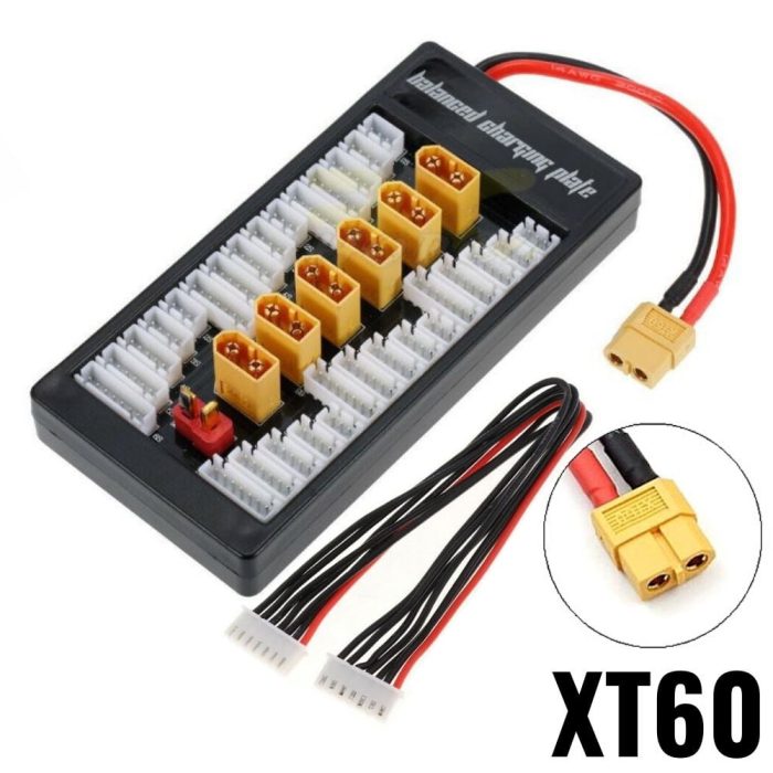 2-6S LiPo XT60 Plug Parallel Charging Board With XT60 Input for ISDT / ToolkitRC HS-XT60 – RC HOPEZ