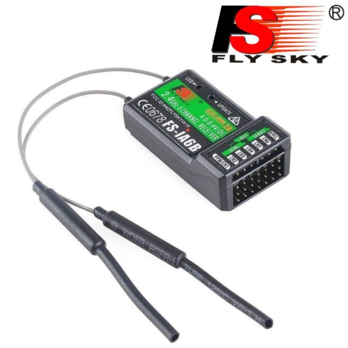 FlySky iA6B 6CH 2.4GHz Receiver with PPM and Telemetry FS-iA6B – RC HOPEZ
