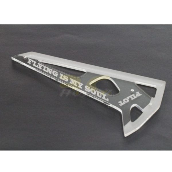 Acrylic Stabilizer with Tail Boom Bridge Support for 600 Helicopter ...