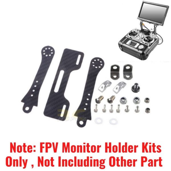 FPV Monitor Holder Display Support Carbon Fiber for Futaba Flysky DJI ...