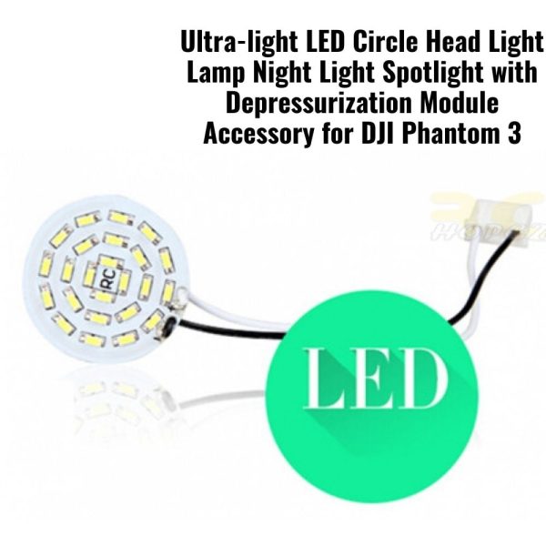 Ultra-light LED Circle Head Light Lamp Night Light Spotlight with ...