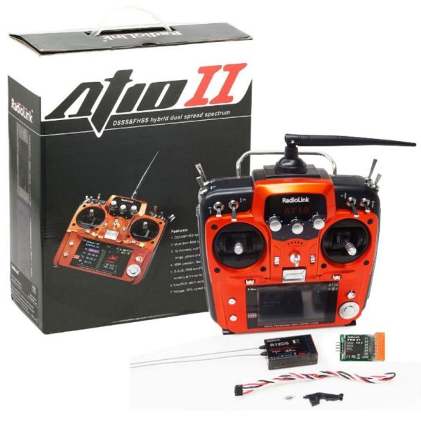 Radiolink AT10II 2.4G 12CH Transmitter With R12DS DSSS&FHSS Receiver ...
