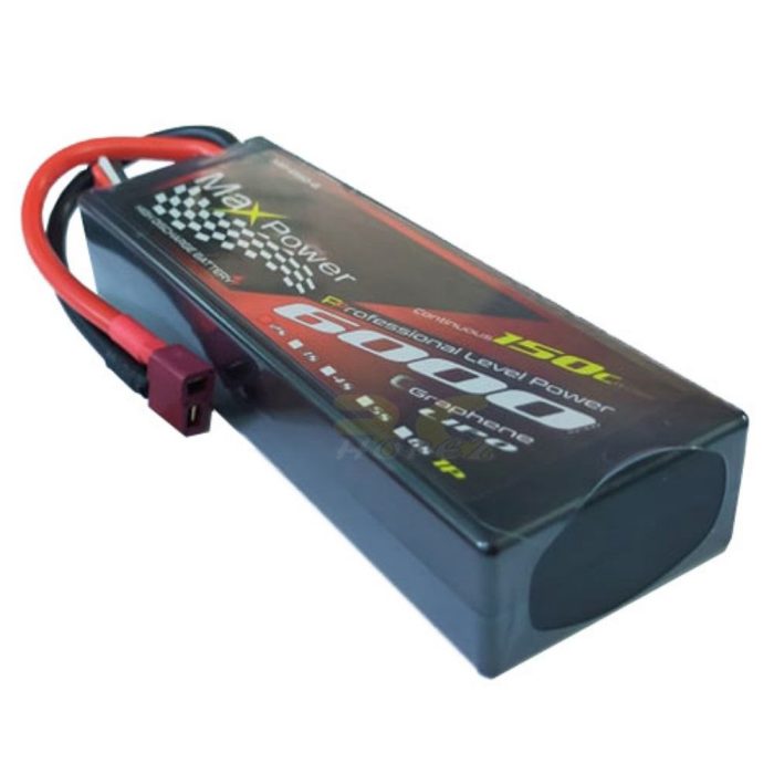 Maxpower Graphene Lipo 6000mAh 2S 7.4V 150C (Hard Case) MP6150-2G – RC ...