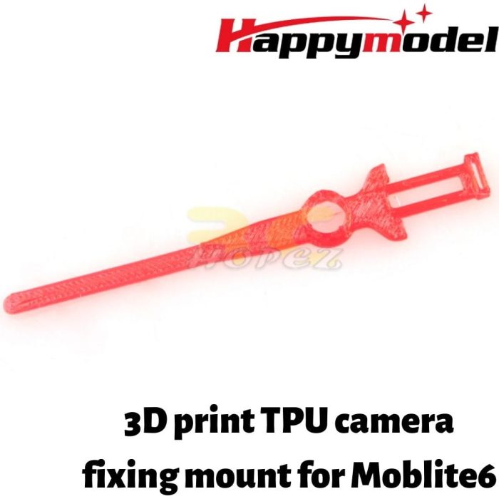 Happymodel Red 3D print TPU camera fixing mount for Moblite6 compatible ...