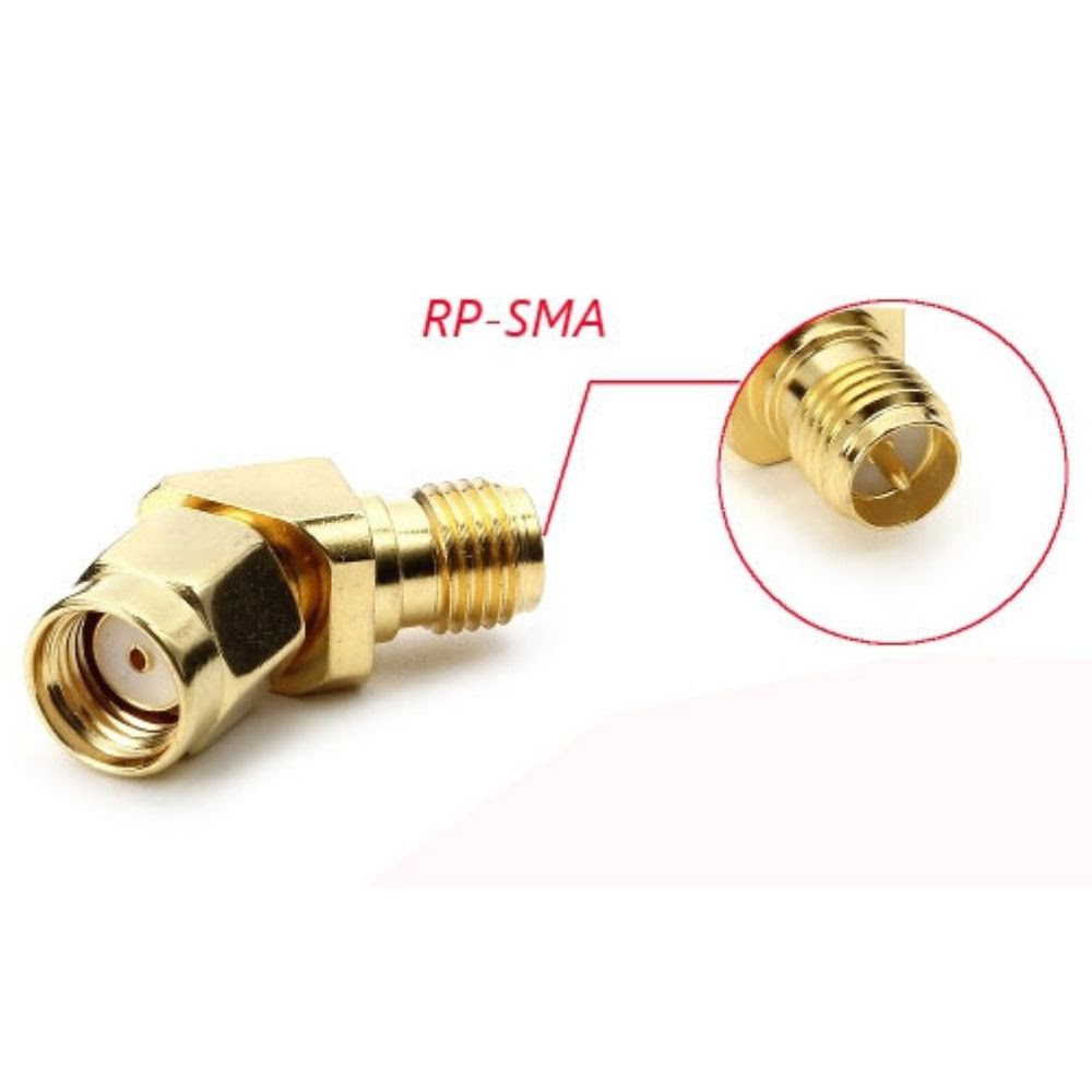 45/135 Degree RP-SMA Male to RP-SMA Female Antenna Adpater Connector ...