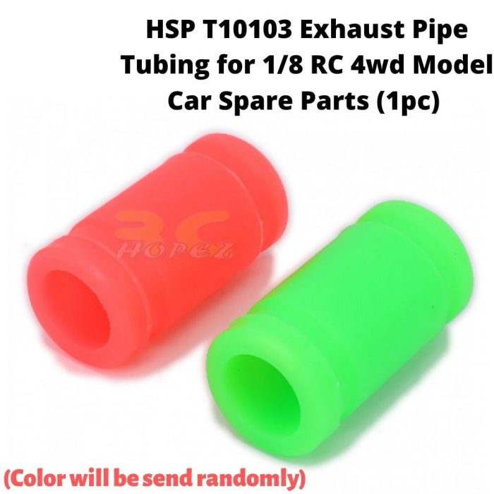 HSP T10103 Exhaust Pipe Tubing for 1/8 RC 4wd Model Car Spare Parts ...
