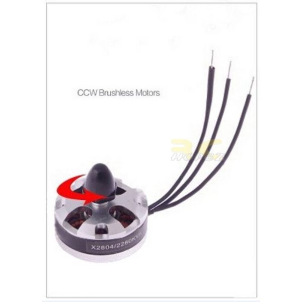 X2804 2280KV Brushless Motor Spinning CCW (Cap Nut Spinning CW) for ...