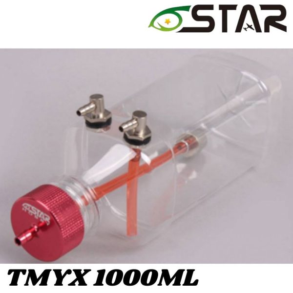 6STARHOBBY 1000ml Transparent Fuel Tank for 85-120cc Gasoline / Nitro ...