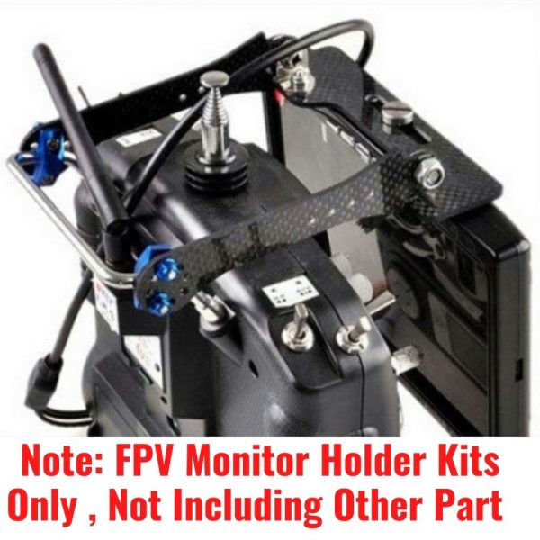 FPV Monitor Holder Display Support Carbon Fiber for Futaba Flysky DJI ...