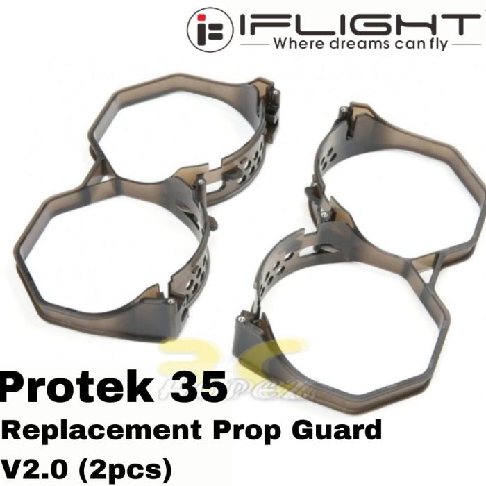 iFlight ProTek35 Replacement Prop Guard V2.0 – Transparent Black (2pcs ...