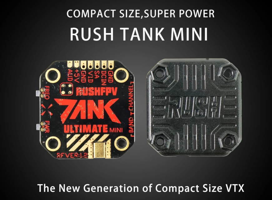 RUSH TANK MINI 5.8GHz 48CH RaceBand 0/25/200/500/800mW Switchable 20*20 ...