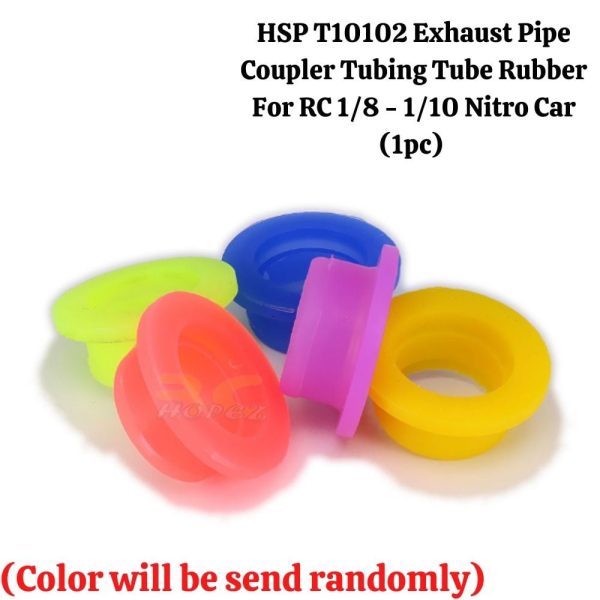 HSP T10102 Exhaust Pipe Coupler Tubing Tube Rubber For RC 1/8 – 1/10 ...