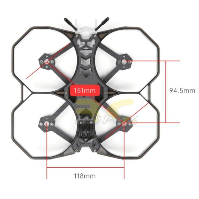 iFlight Protek35 3.5 Inch 151mm CineWhoop HD Frame Kit 16x16mm Hole ...