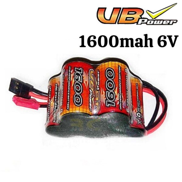 VB Power 2/3A 6.0V 1600mah Battery Pack NIMH For Receiver VB1600P – RC ...