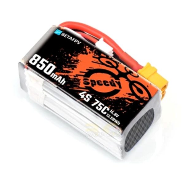 BetaFPV 850mAh 75c 4S 14.8V Lipo Battery With XT30 Plug BT850/75-4S ...