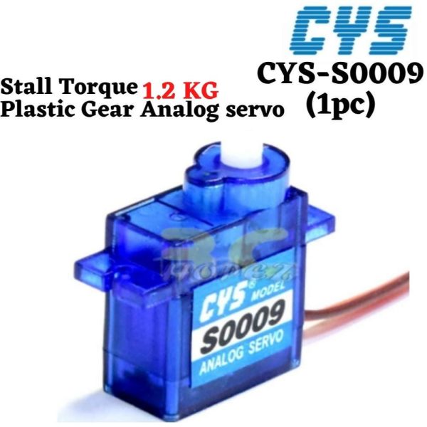 CYS-S0009 9g Analog Plastic Gear Servo (1 pc) – RC HOPEZ