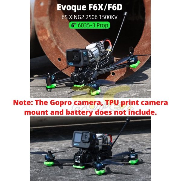 iFlight Nazgul Evoque F6X Squashed X Analog 6S 6 Inch FPV Racing Drone ...