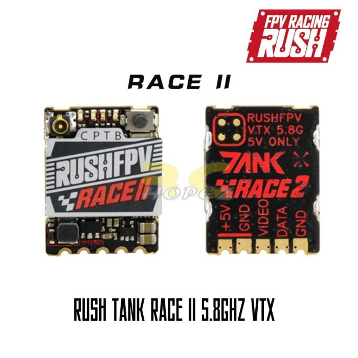 Rush Tank RACE II 5.8G 48CH PIT/25/100/200mW/MAX Adjustable VTX 20X15mm ...