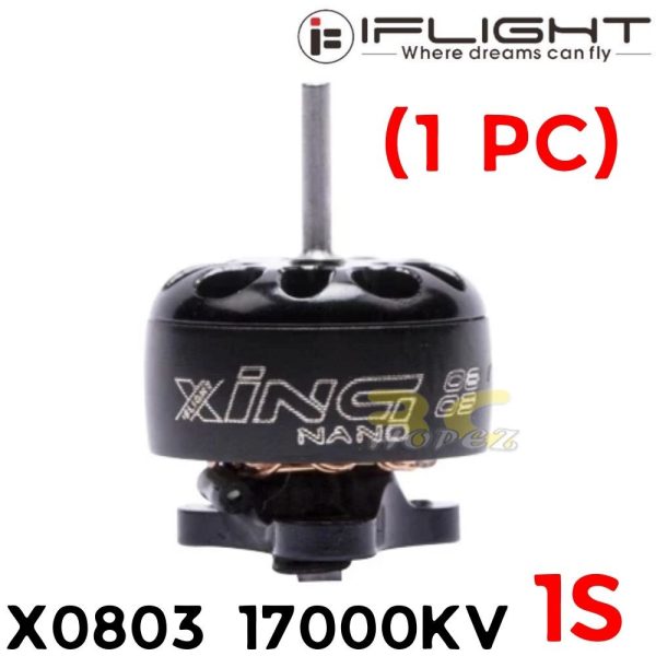 iFlight XING 0803 17000KV 1S NextGen Brushless Motor with 30mm Wire ...