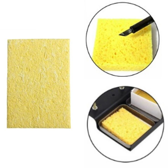 5Pcs 50mmx35mmx1mm Cleaning Sponge for Soldering Iron Tips Remove Slag ...