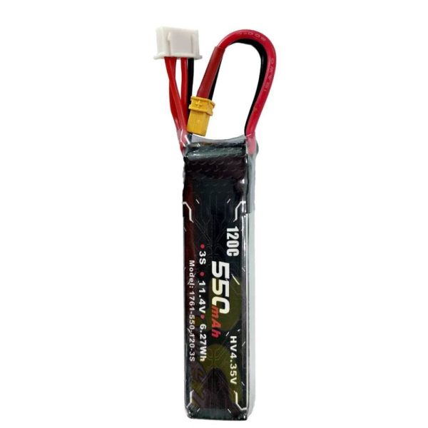 Alienmodel 3S 11.4HV 550mAh 120C Lipo Battery with XT30 Plug AL550/120 ...