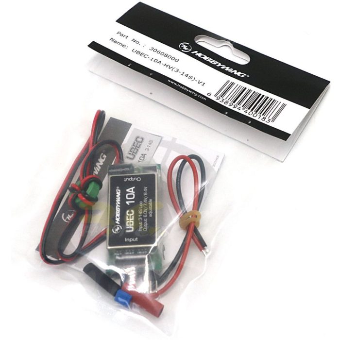 Hobbywing UBEC 10A Voltage Regulator Module 3-14S 6 / 7.4 / 8.4V 10A Adjustable BEC High Voltage ...