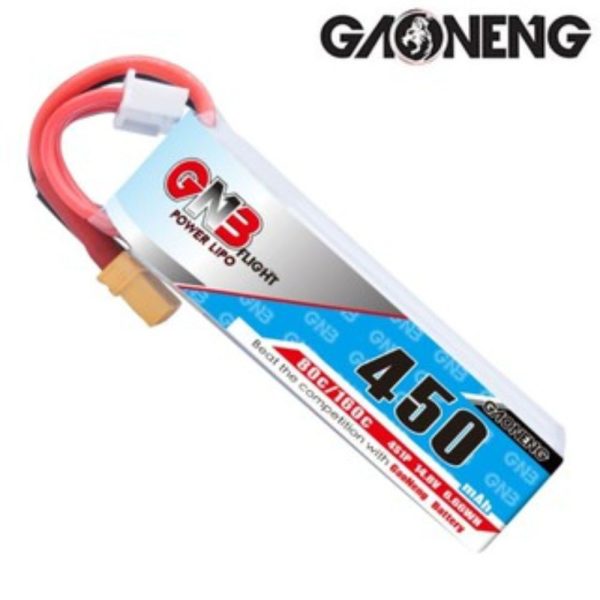 Gaoneng GNB 14.8V 450mAh 80C 4S Lipo Battery with XT30 Plug GNB450/80 ...