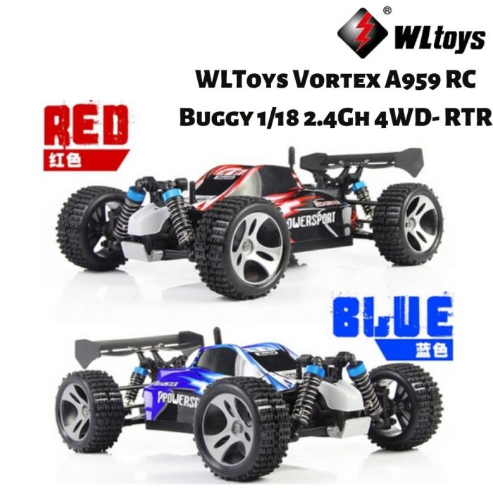 WLToys Vortex A959 RC Buggy 1/18 2.4Gh 4WD- RTR – RC HOPEZ