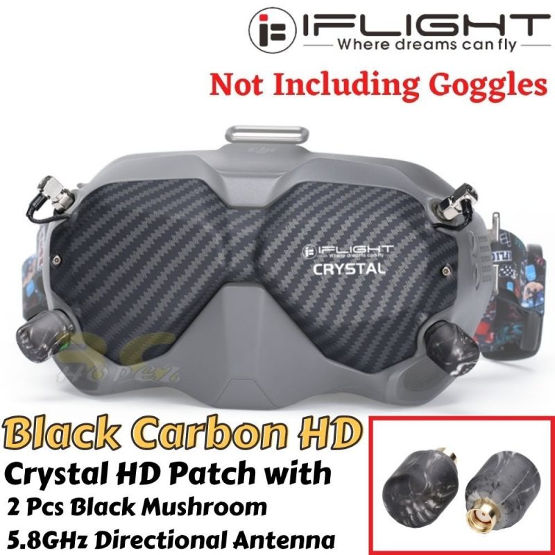 iFlight Crystal HD Carbon Fiber Patch and Black Mushroom 5.8GHz ...