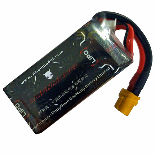 Alienmodel 4S 14.8V 1300mAh 100C Lipo Battery with XT60 Plug AL1300/100 ...