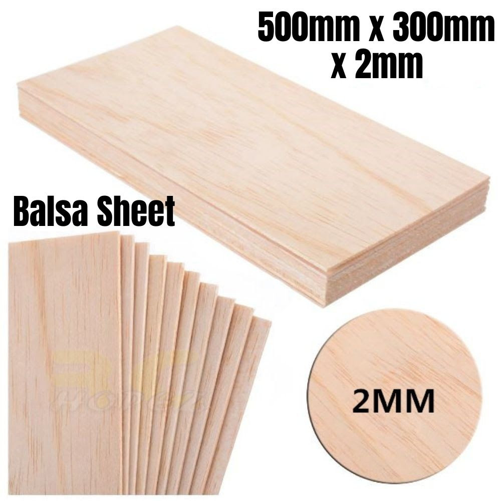 Balsa Sheet 500mm x 300mm x 2mm BS102 – RC HOPEZ