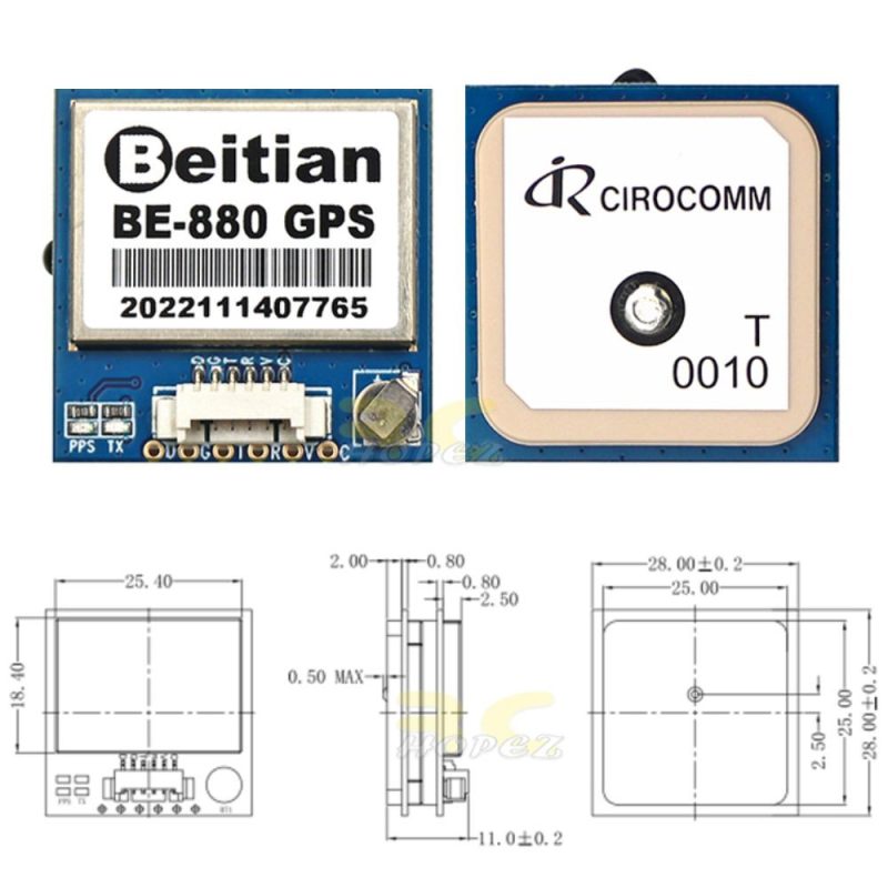 Beitian BE-180 BE-220 BE-880 M10050 GNSS GPS Module For Fixed Wing FPV ...