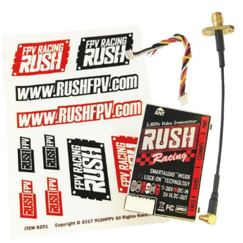 RUSH Tank Racing VTX 5.8G Smart Audio Video Transmitter PIT/25/50/200 ...