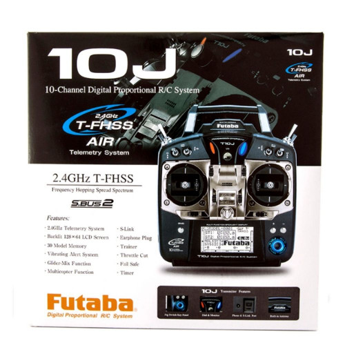 Futaba T10J 10-Channel 2.4GHz Computer Radio System With R3008SB ...