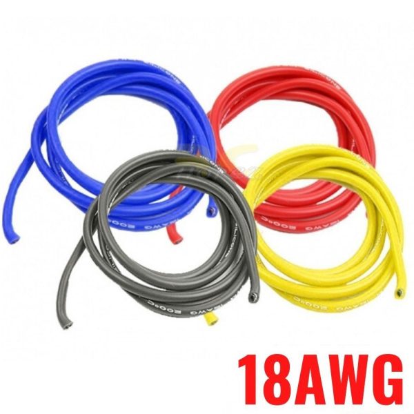 AWG 18 Silicone Wire -Red (1 meter) M-GJ18 – RC HOPEZ