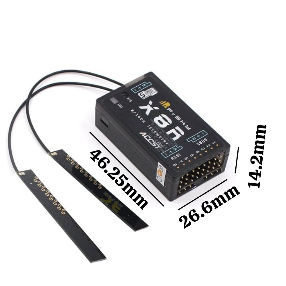 Frsky X8R 8/16Ch S.BUS ACCST 2.4GHZ Telemetry Receiver W/Smart Port GZ ...
