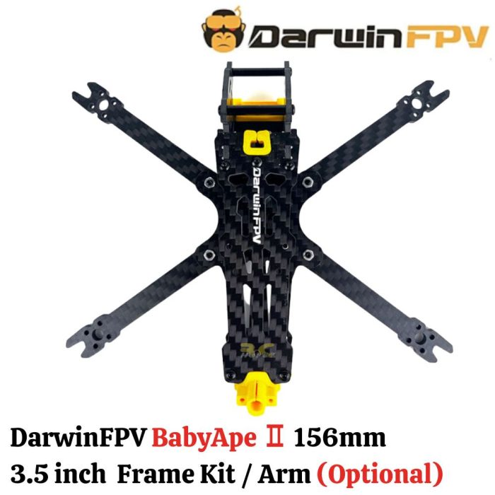 DarwinFPV BabyApe Ⅱ 156mm 3.5 Inch Frame Kit / Arm (Optional) DW-Ape ll ...