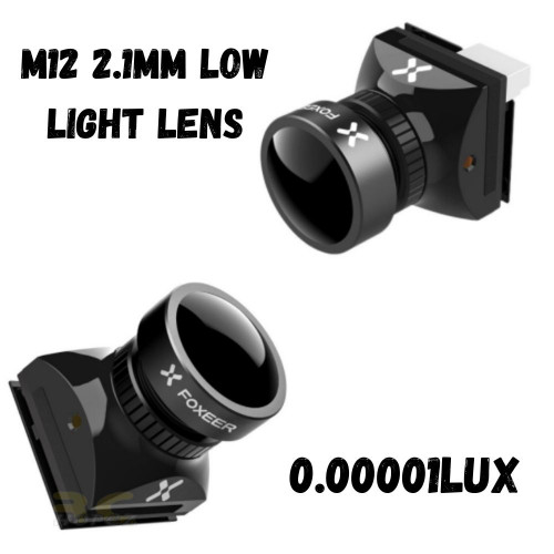 Foxeer Micro Cat 3 (M12) 2.1mm 0.00001Lux Super Low Light Night Sony 1/ ...