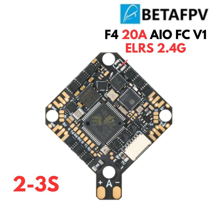 BetaFPV F4 20A AIO FC V1 ELRS 2.4G 2-3S (26X26mm) Brushless Flight ...