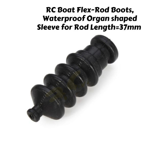 RC Boat Flex-Rod Boot Waterproof Accordion Sleeve For Rod Length=37mm ...