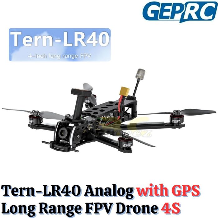 GEPRC Tern-LR40 Analog w/Caddx Ratel 2 1W VTX With GPS Long Range 4Inch ...