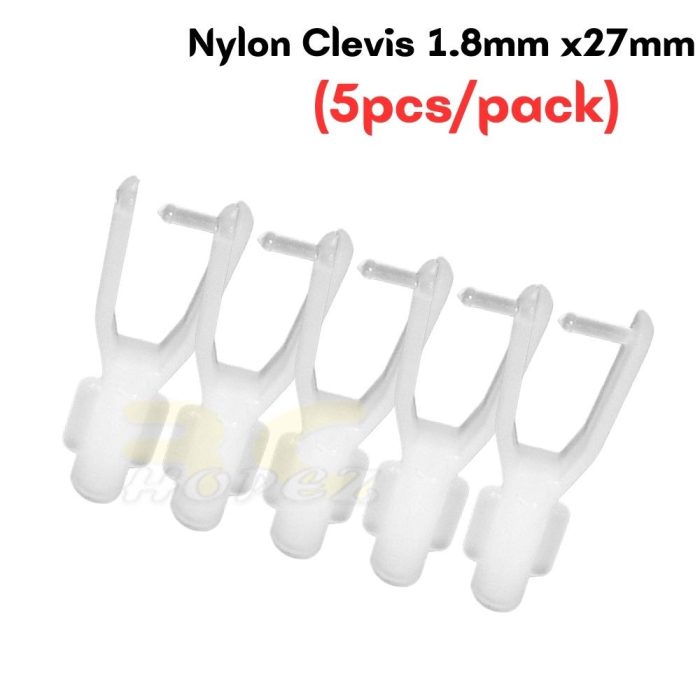 Nylon Clevis 1.8mm x 27mm for RC Fixed Wing Airplane (5Pcs/Pack) 8611 ...