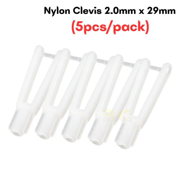 Nylon Clevis 2.0mm x 29mm for RC Fixed Wing Airplane (5Pcs/Pack) FP3053 ...