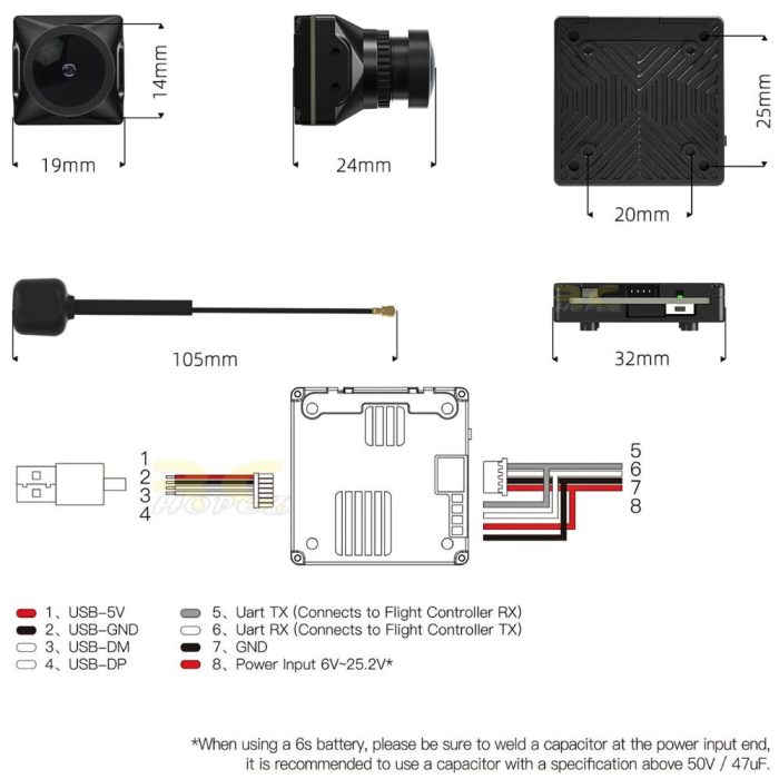 Caddx Walksnail Avatar HD Pro Camera / VTX V2 (Dual Antennas Version ...