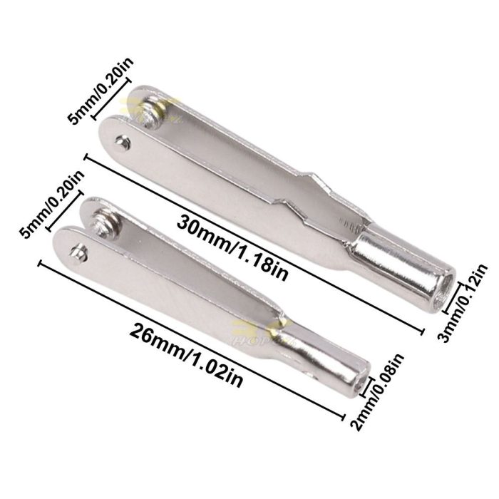5Pcs Metal Clevis Chuck Rod Clamp M2(2mm) / M3(3mm) Optional Suitable ...