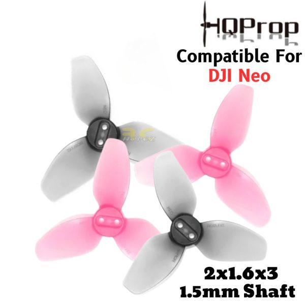 HQProp DJI NEO 2×1.6×3 1.5mm Hole 3-Blade Propeller (2pairs/4pcs ...